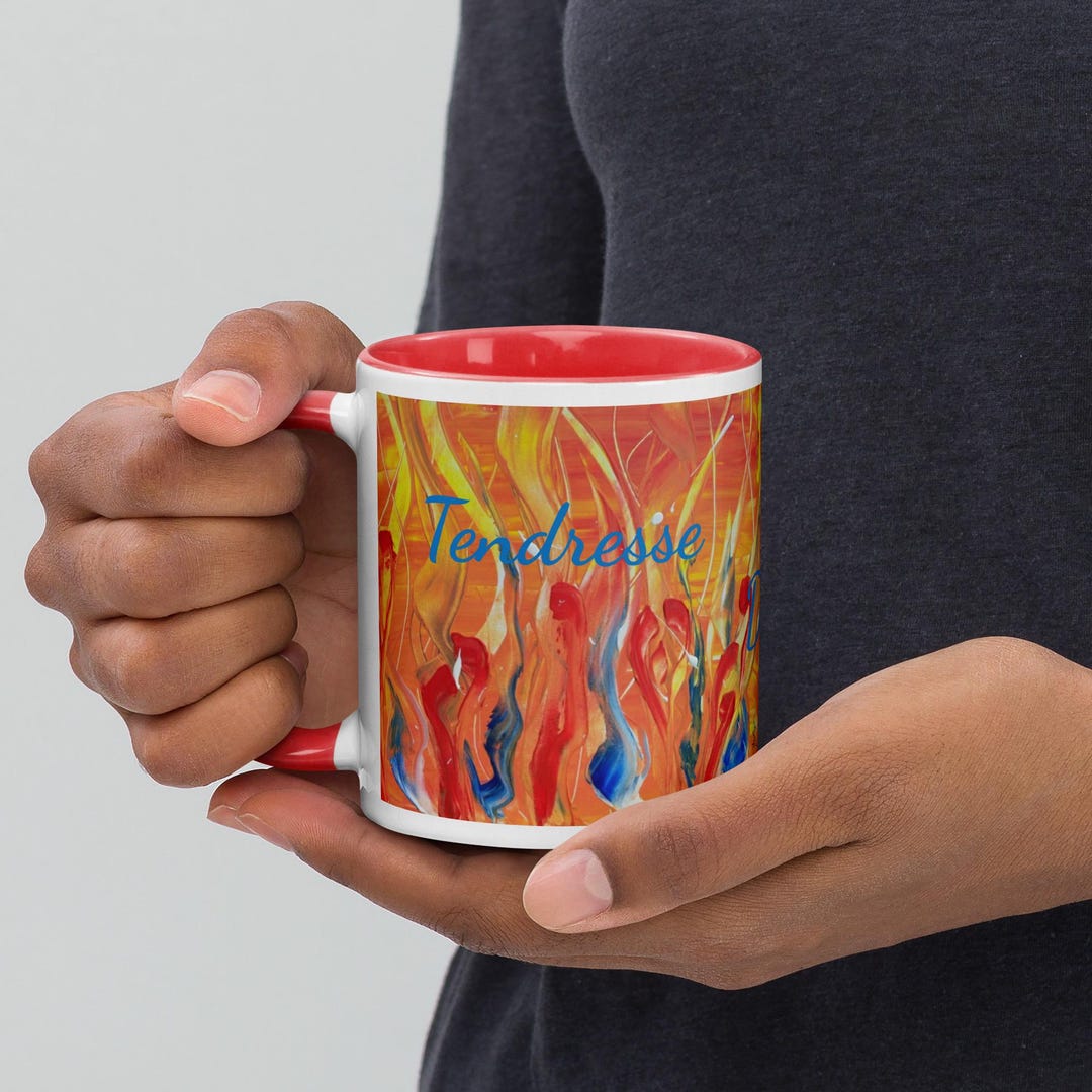Artistic Mug for Women – Abstract Art Print Mug – Original Design Mug ...