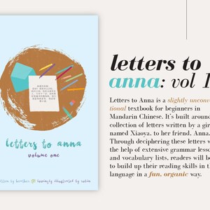 Mandarin for Beginners: Letters to Anna - Etsy