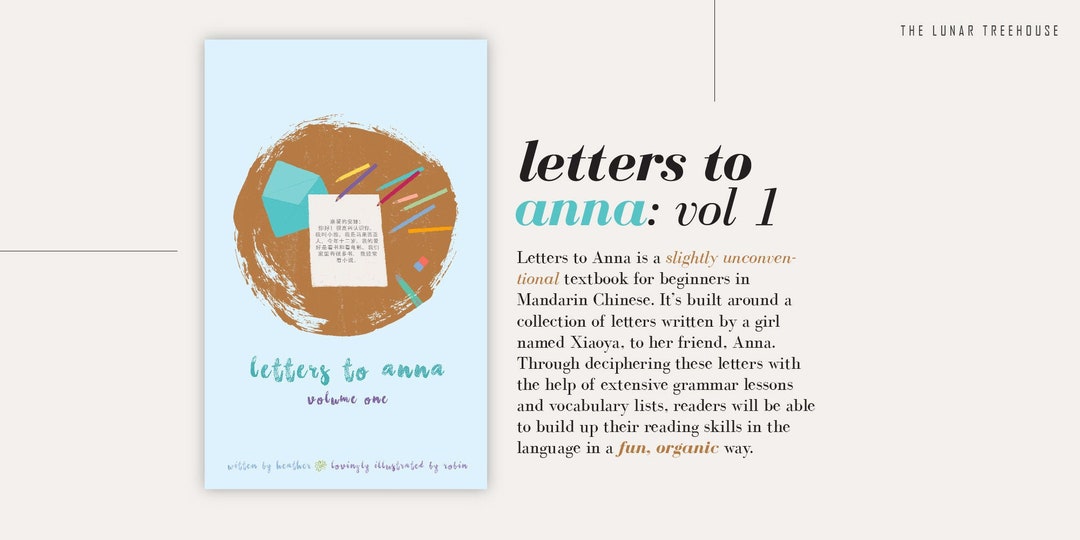 Mandarin for Beginners: Letters to Anna - Etsy