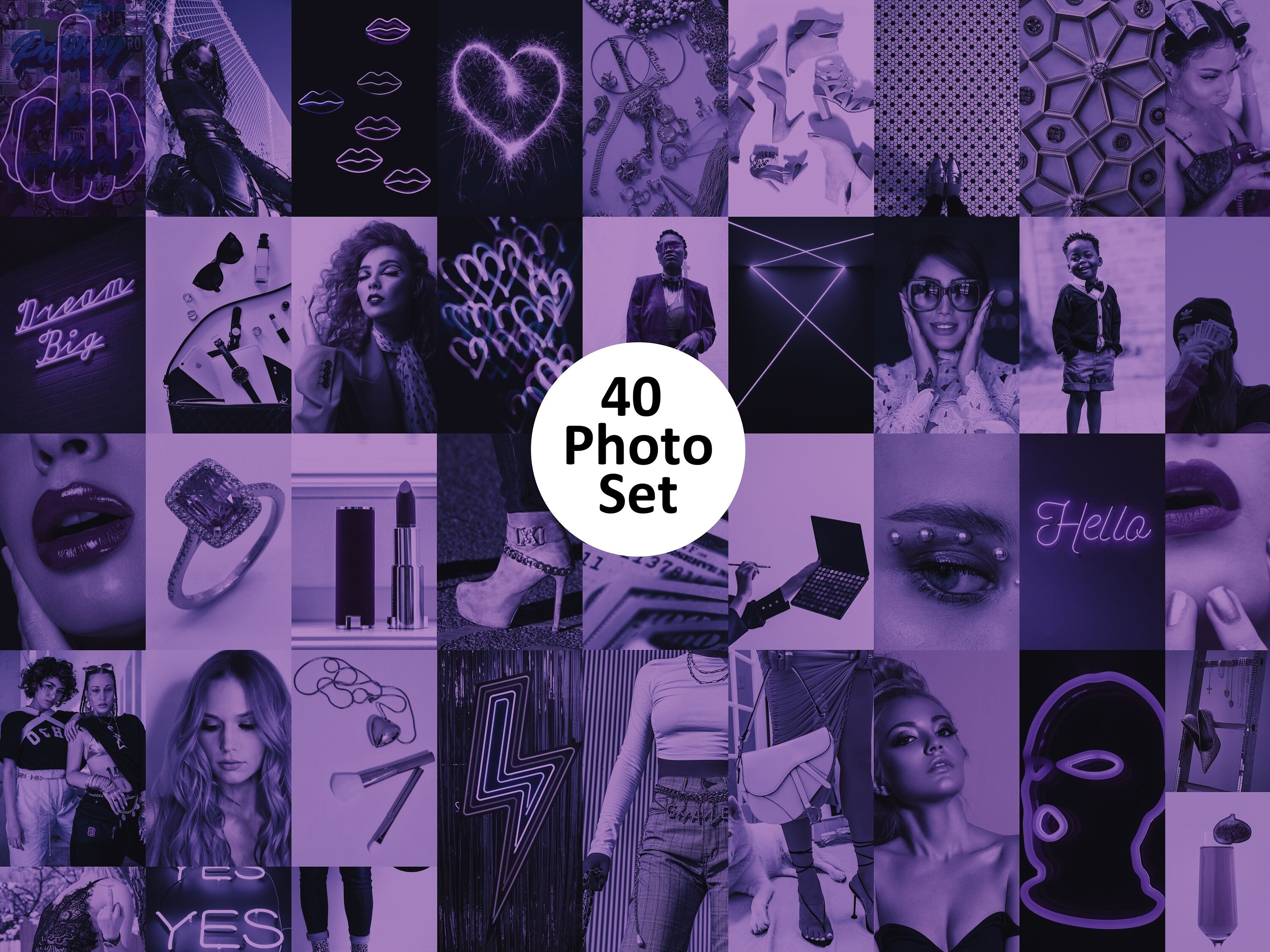 Boujee Purple Aesthetic Wall Collage Kit Purple Aesthetic - Etsy Canada