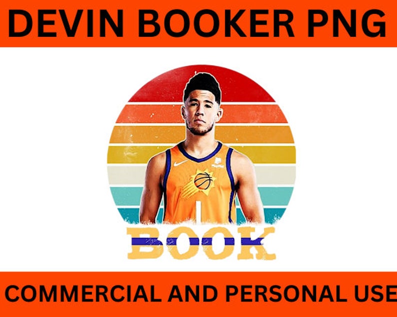Devin Booker Png Suns Basketball Pheonix Sublimation Digital File for ...