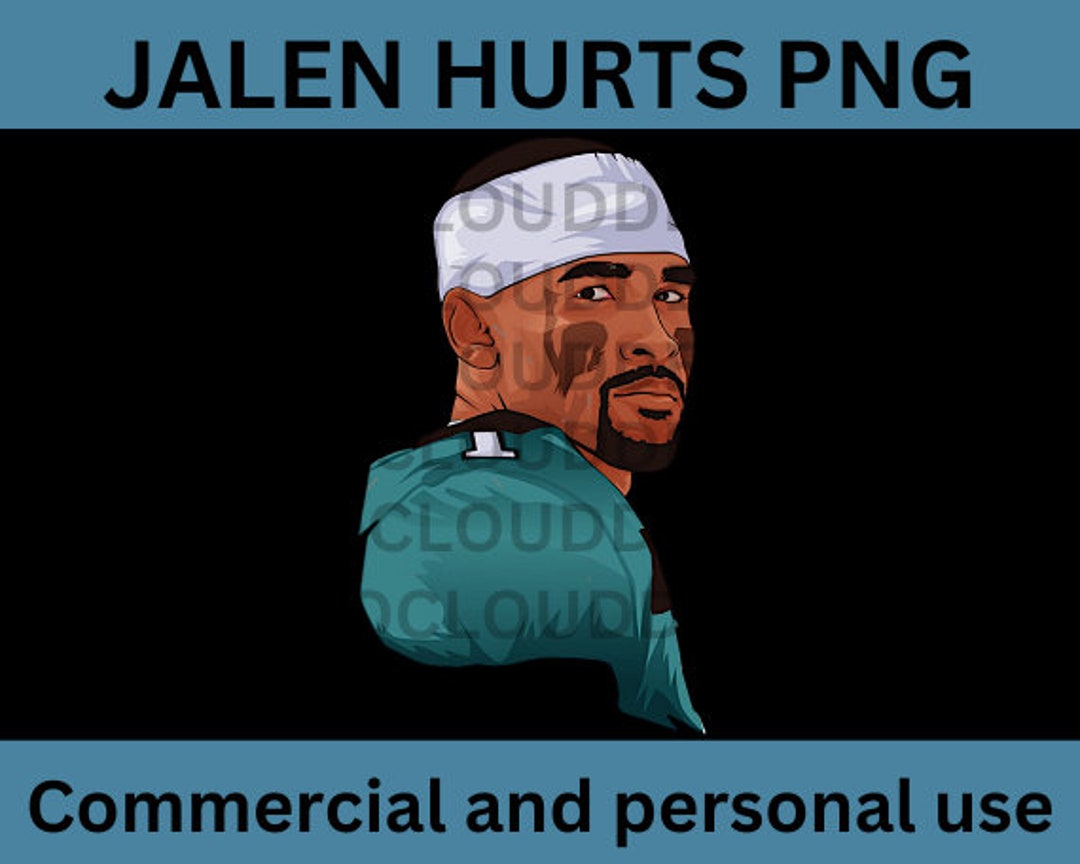 Jalen Hurts PNG, Philadelphia Retro Bootleg Sublimation Eagles Football Digital File for Cricut ...