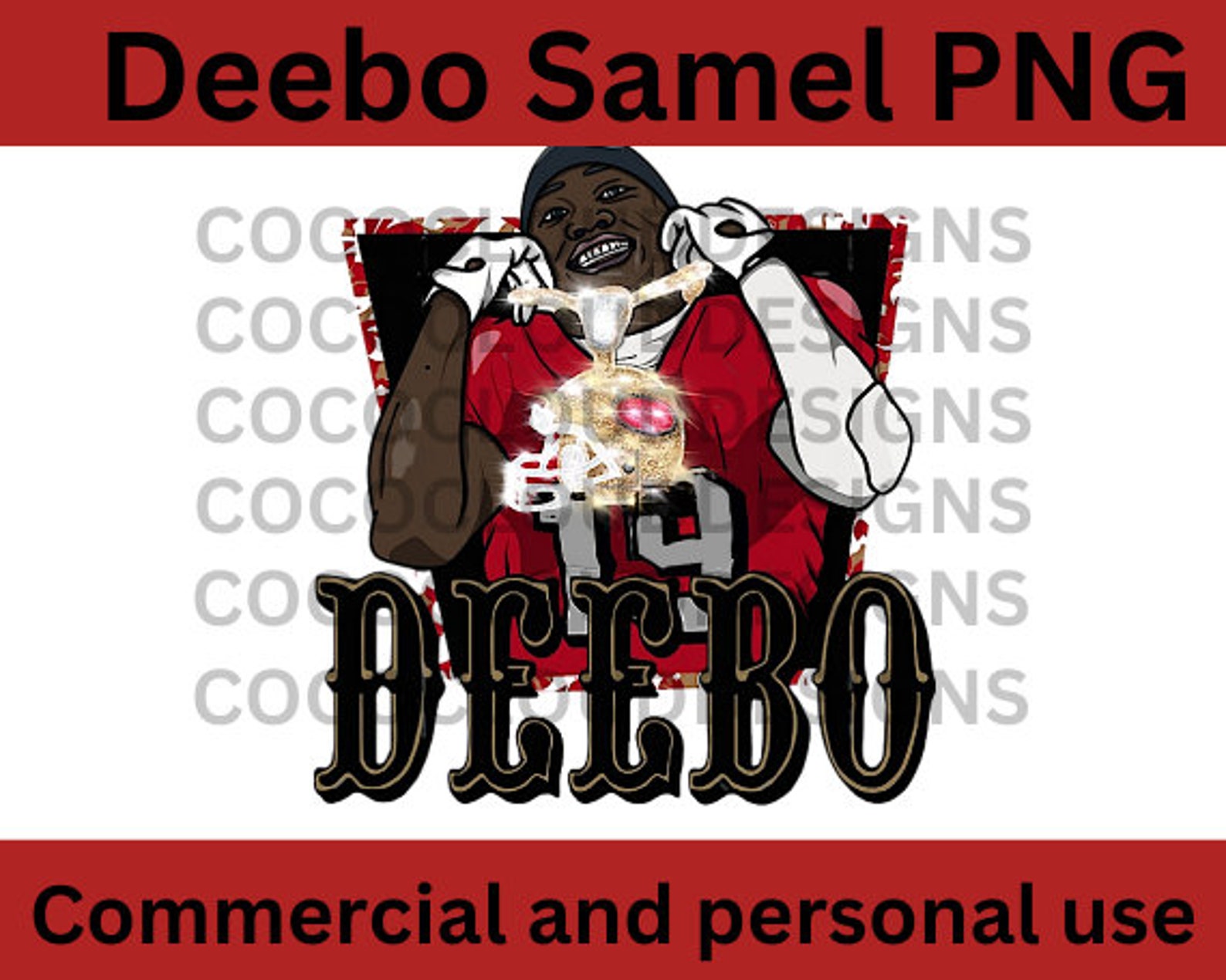 Deebo Samuel Png, Deebo Sublimation 49ers Clip Art, San Francisco ...