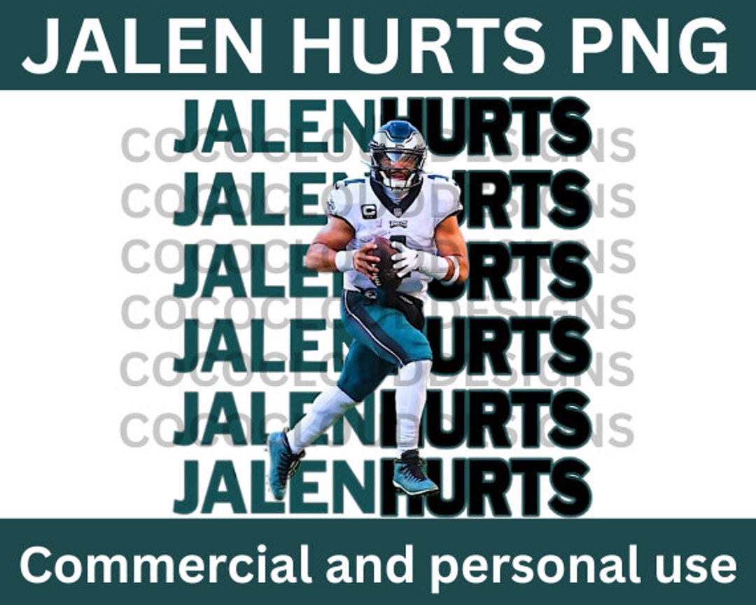 Jalen Hurts PNG, Eagles Sublimation, Philadelphia Football Digital File for Cricut, Silhouette ...
