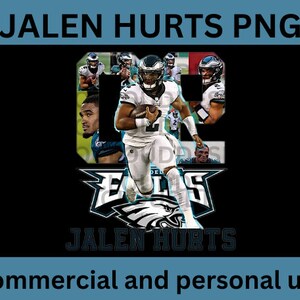 Jalen Hurts PNG, Philadelphia Retro Bootleg Sublimation Eagles Football Digital File for Cricut ...