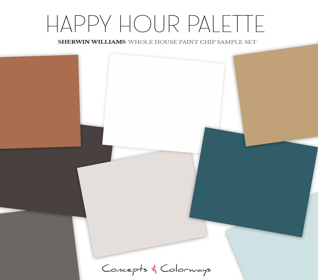 Happy Hour Paint Color Chip Sample Kit - Professional Interior Paint ...