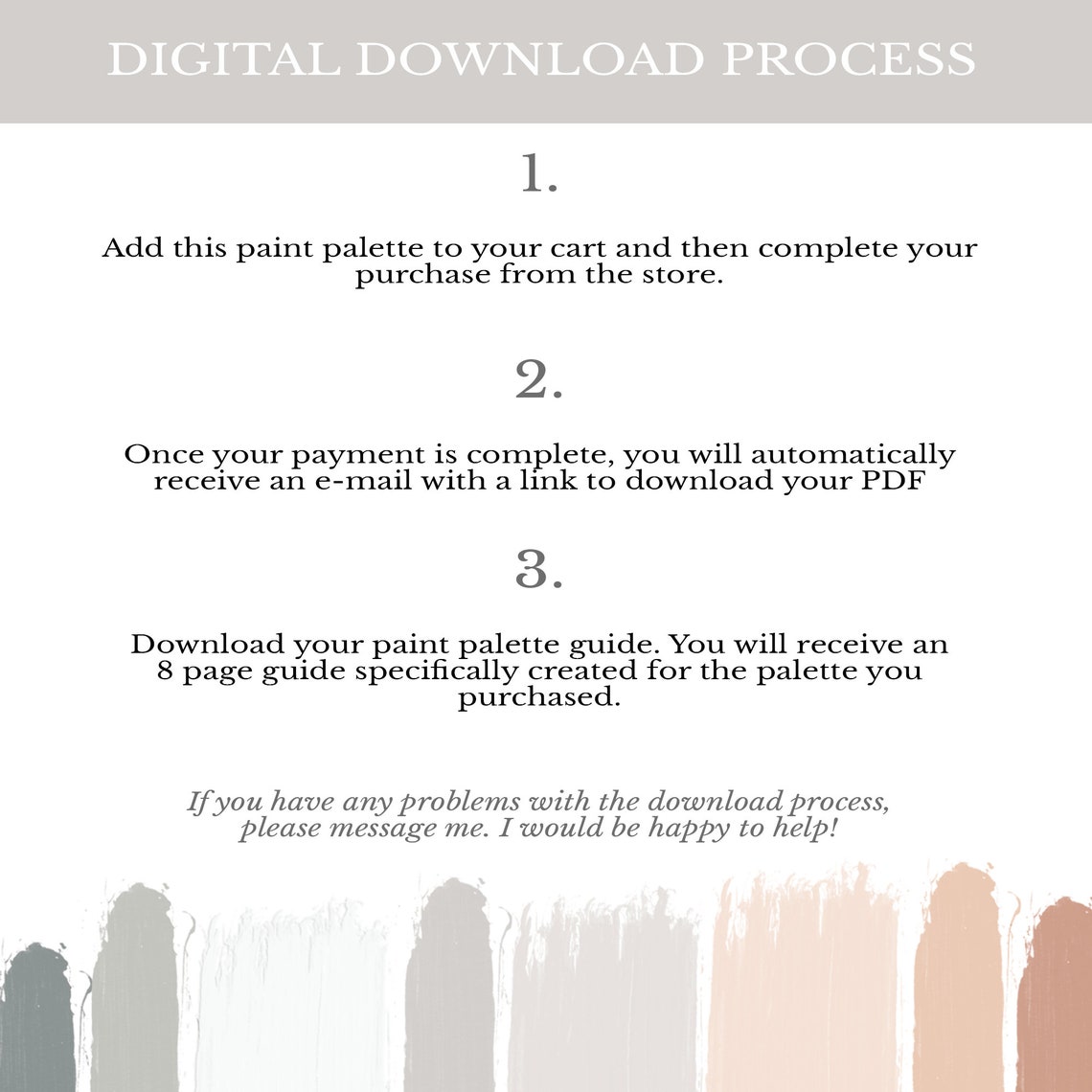 Gray and Peach Home Paint Color Scheme, Pre-selected Paint Palette ...