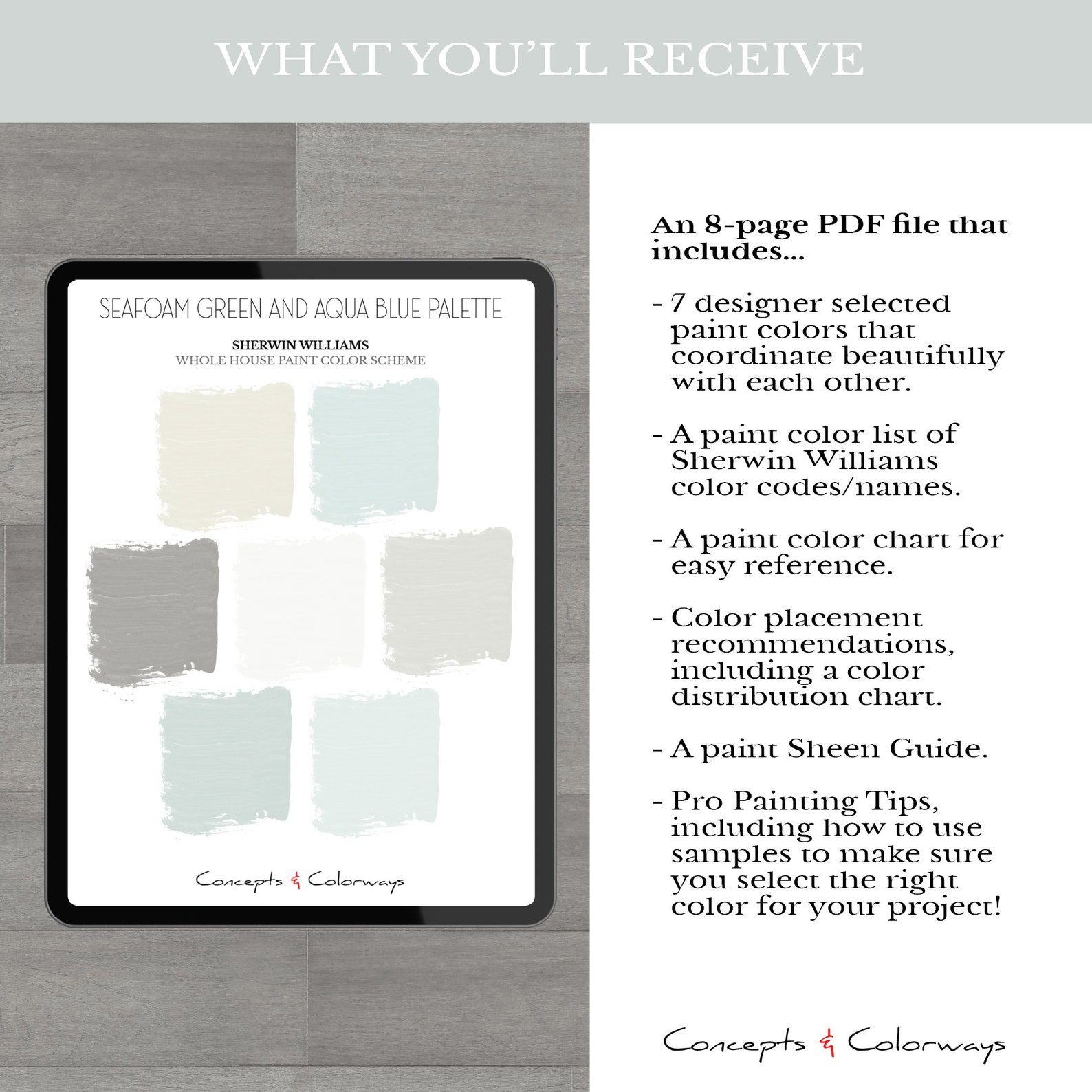 Coastal Home Paint Color Scheme That Coordinates With Sherwin Williams ...