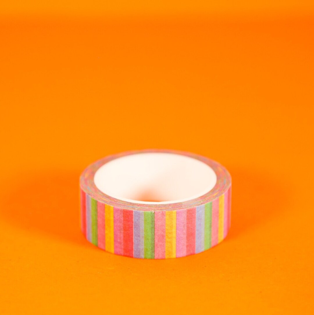 Stripy Stripe Rainbow Washi Tape - Etsy