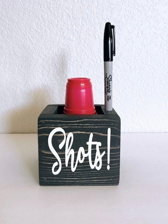 Shot Glass Holder/mark Your Cup/party Cup Holder/red Solo Cup | Etsy