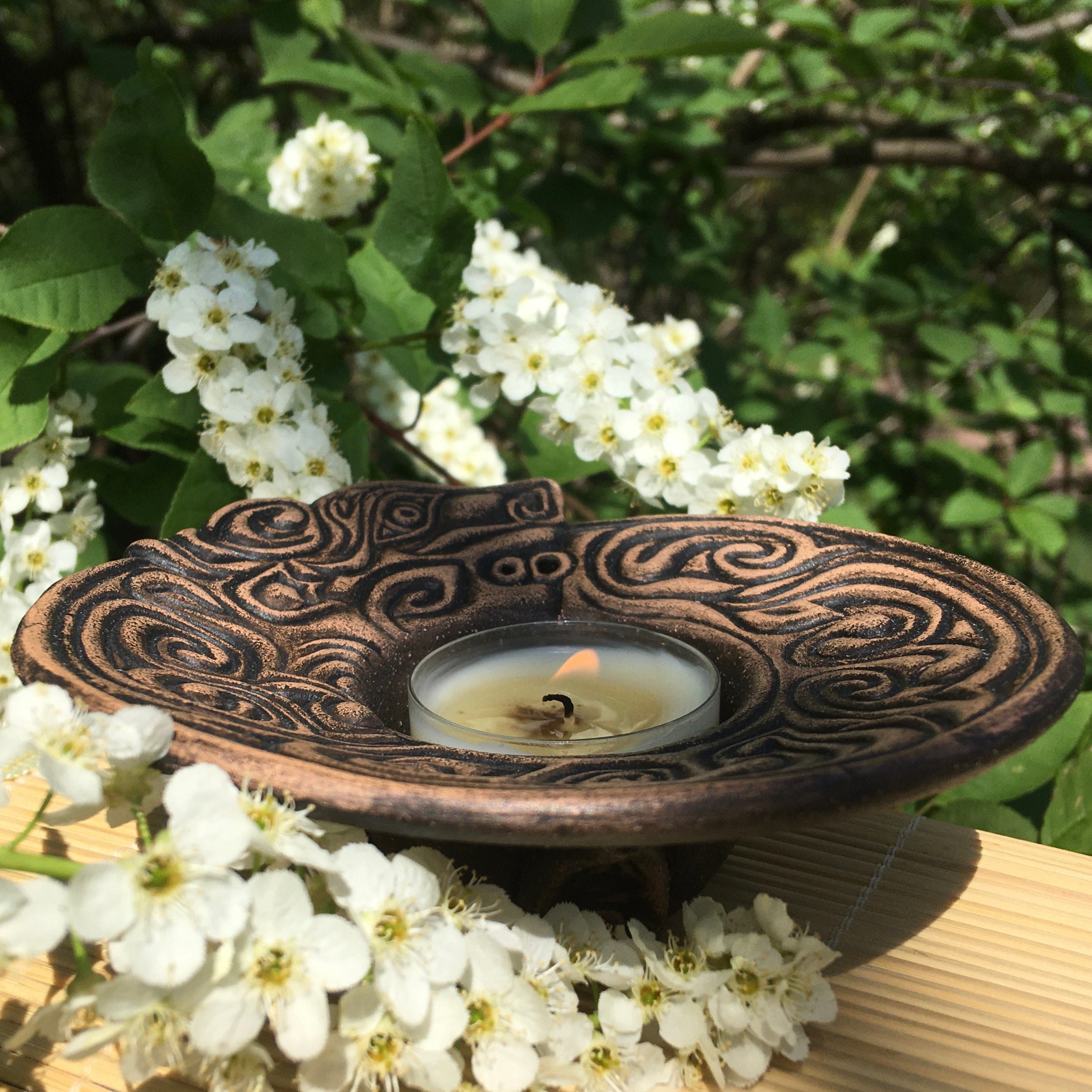 Ancient Chinese Dragon, Tea-light and Incense Holder - Etsy