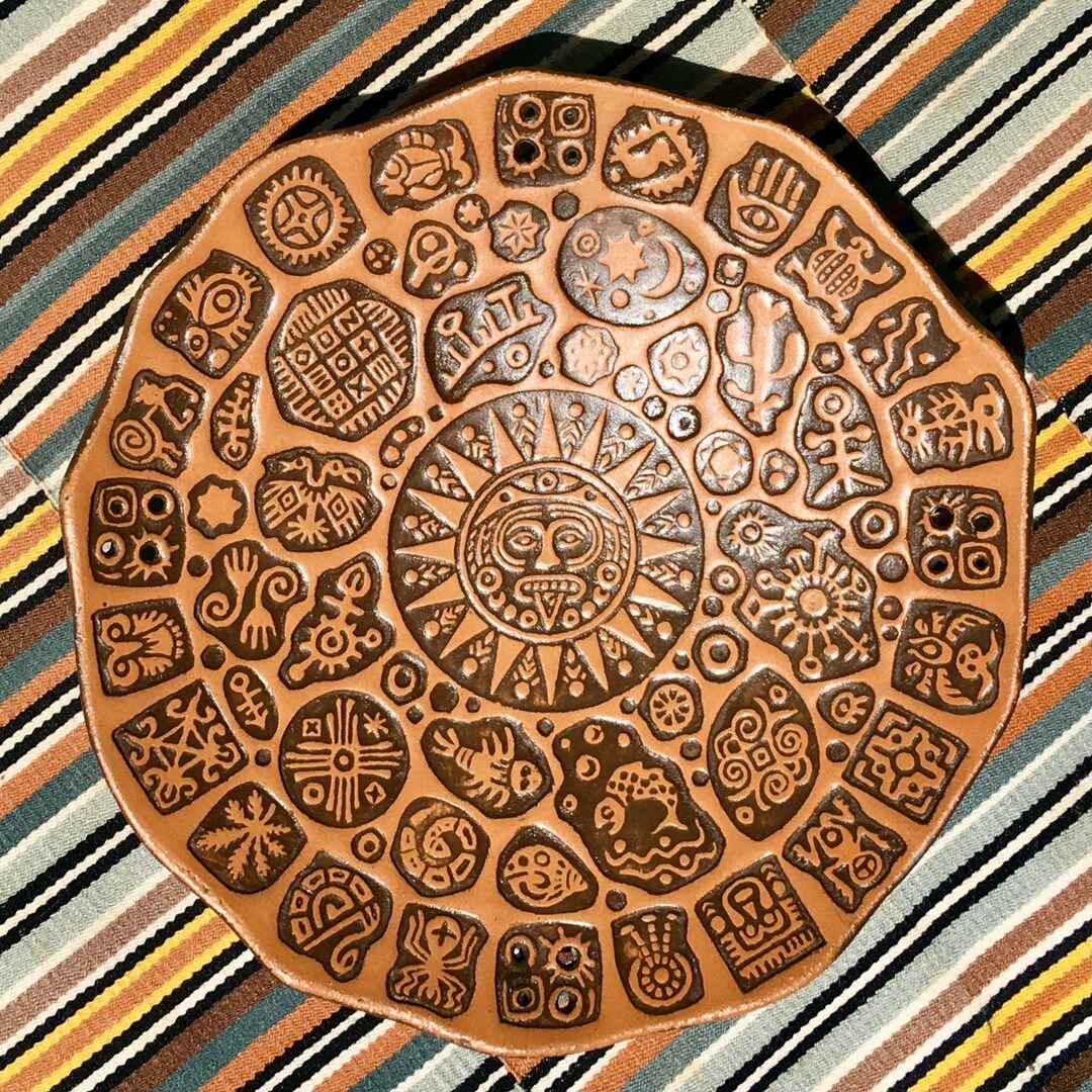 Aztec Sun Altar — Ceramic Set for Incense Sticks - Etsy