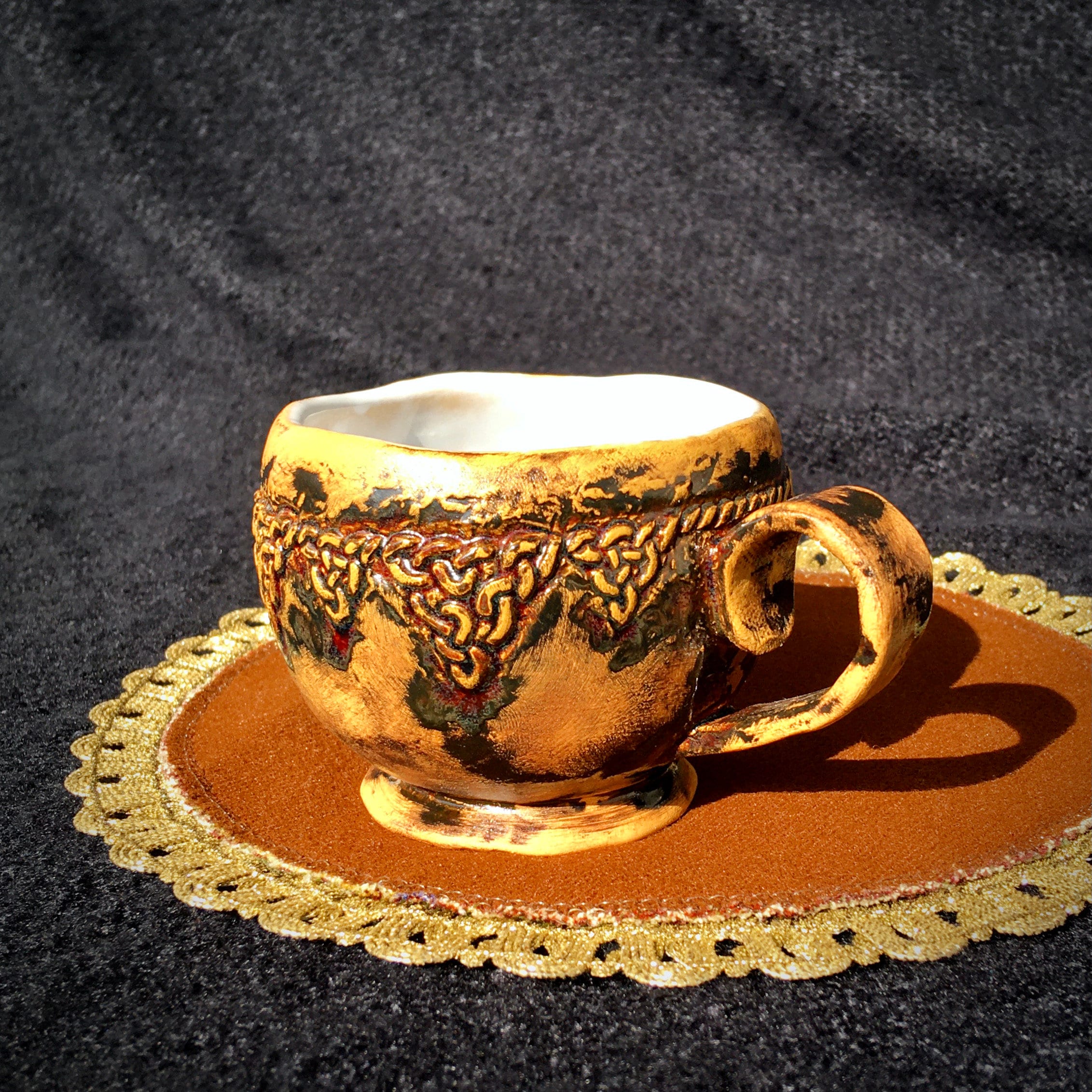 Vintage Style Cups With Woven Ornaments - Etsy