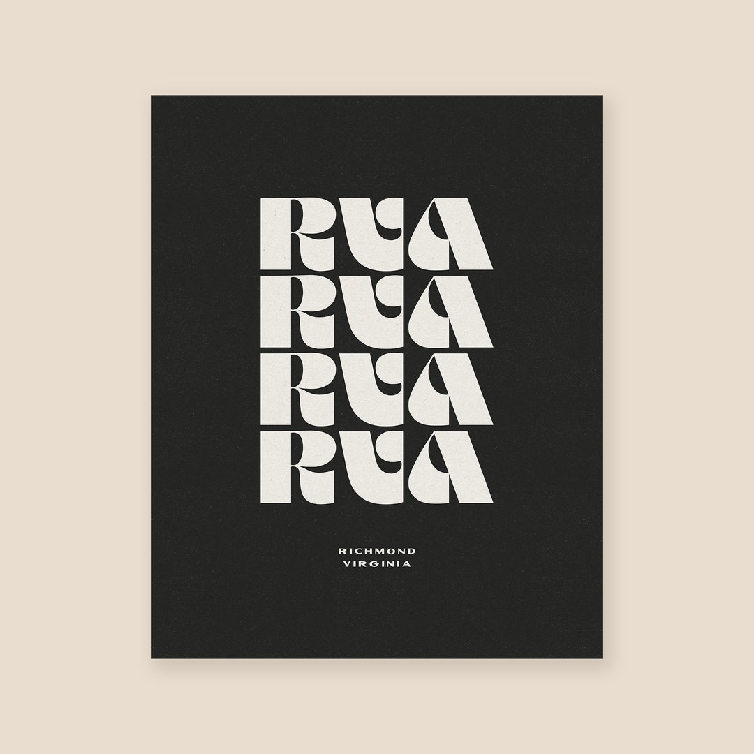 RVA Print (black & White) - Etsy