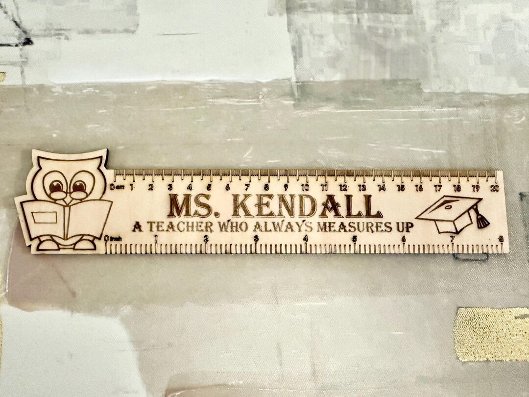 Personalized Wooden Ruler – Teacher Gift - Etsy
