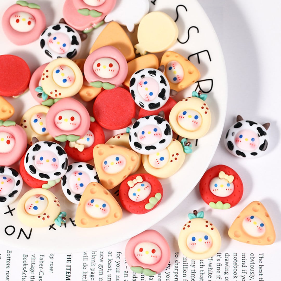 Cute Cartoon Character Theme Series Decoration Cabochon DIY Supplies ...