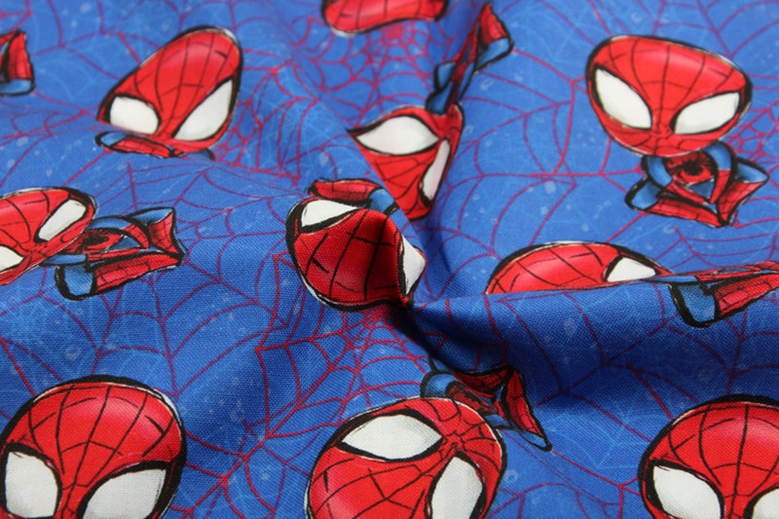 Cartoon Spider-man Cotton Fabric 100% Cotton FabricMasks | Etsy