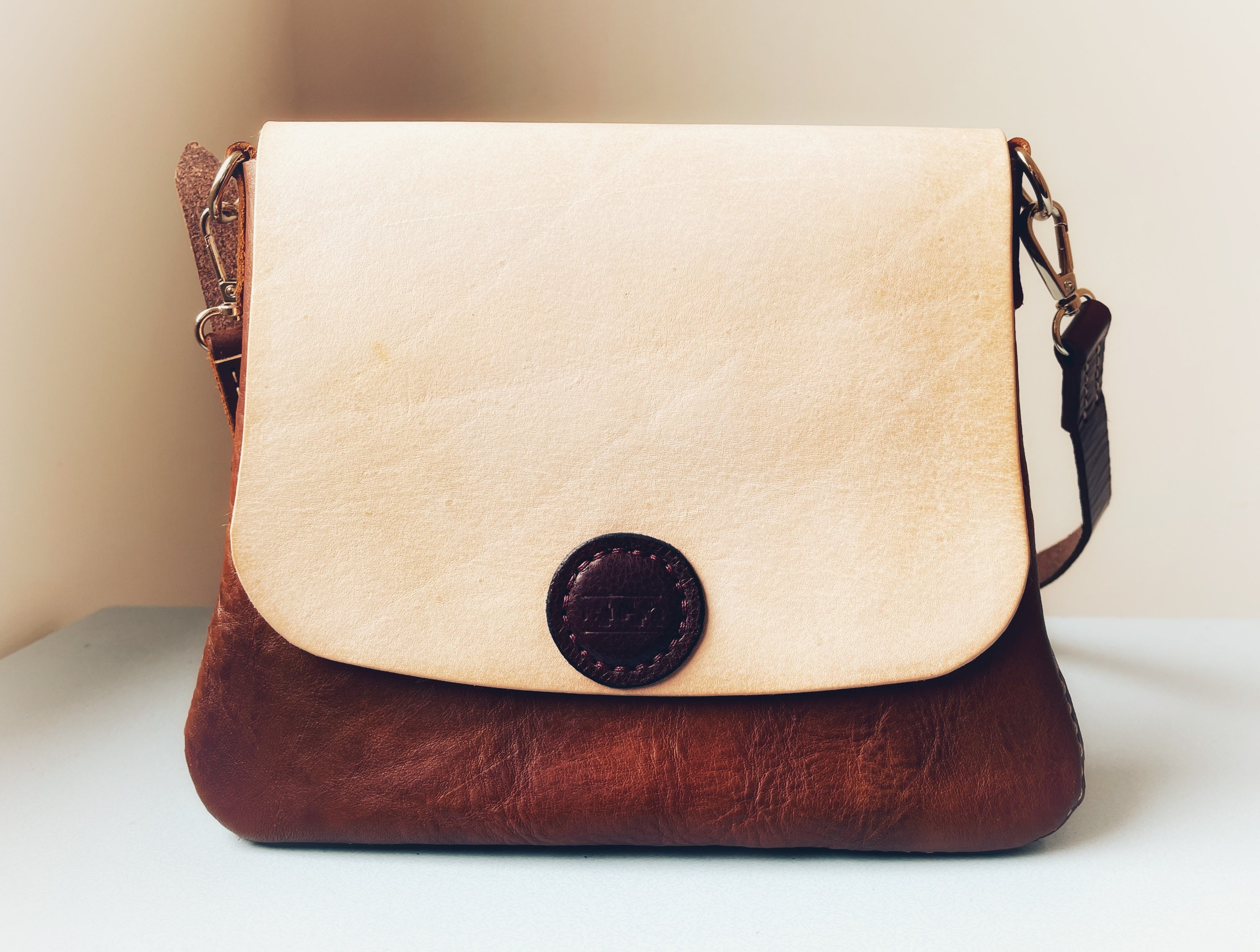 Handmade Genuine Leather Ladies Purse/bag - Etsy Israel