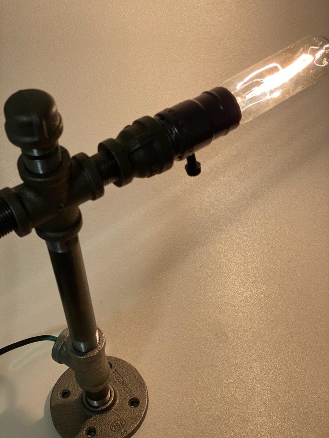 Industrial Style Lamp - T-shape Design - Etsy
