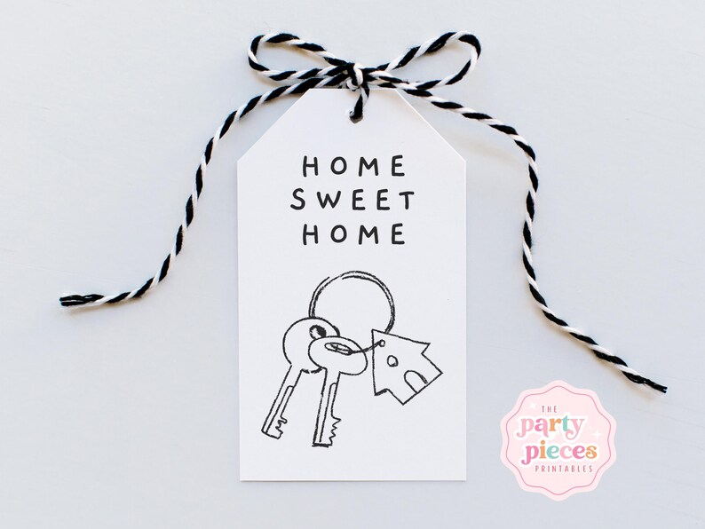 Home Sweet Home Printable Gift Tags | Housewarming Hang Tags | New Home ...