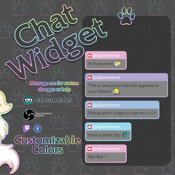 Twitch Chat Box Colors - Etsy