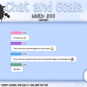 Transparent White Multicolored Chat and Goals for Stream - Twitch ...