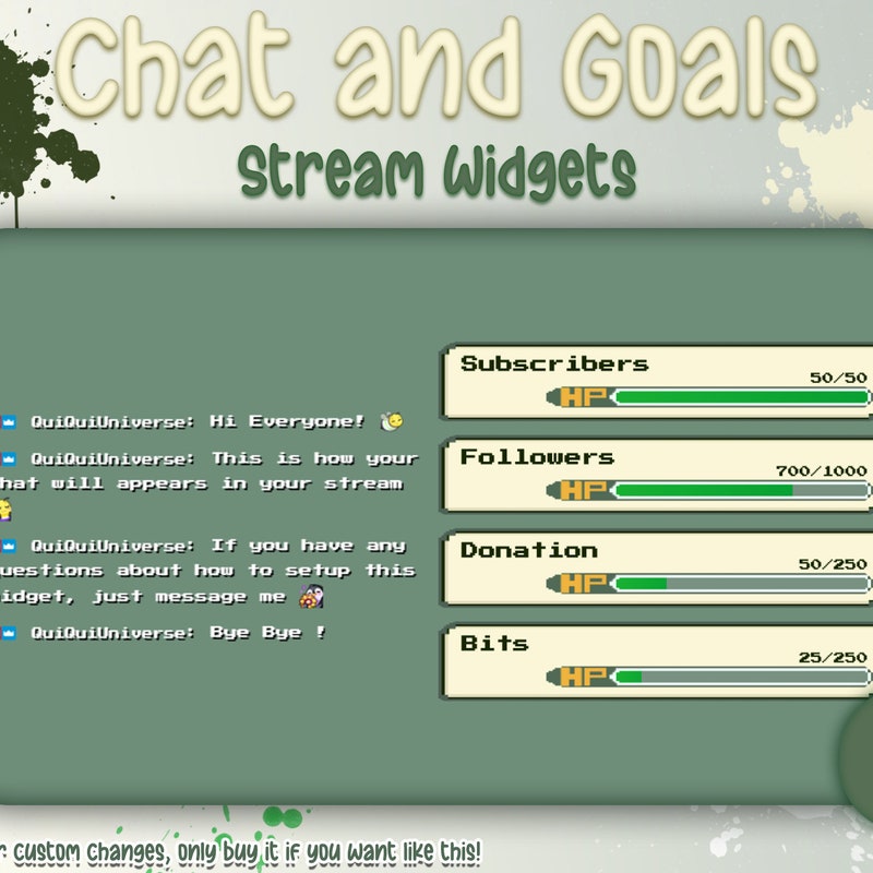 Twitch Chat Widget - Etsy