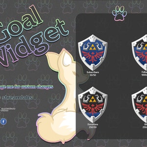 Zelda Theme Goals for Stream Twitch, Facebookgg - Etsy