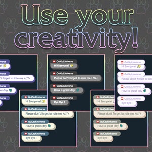 Cute Customizable Bubble Chat for Stream - Streamelements and ...