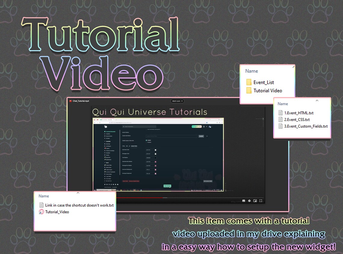 Basic Customizable Event List for Stream - Twitch and Facebook - Etsy