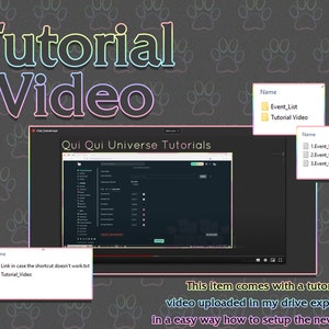 Basic Customizable Event List for Stream - Twitch and Facebook - Etsy