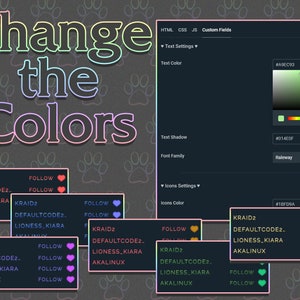 Simple Icons Event List for Stream - Customizable / Colors Changeable ...