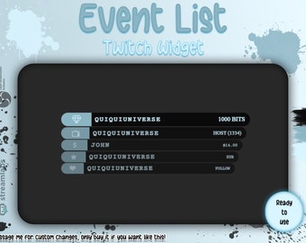 Stream Event List - Etsy