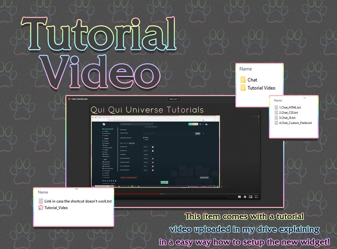 Tropical Fruits Stream Chat Box – Customizable, Streamlabs ...