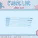 Transparent Blue Event List for Stream - Twitch - Etsy