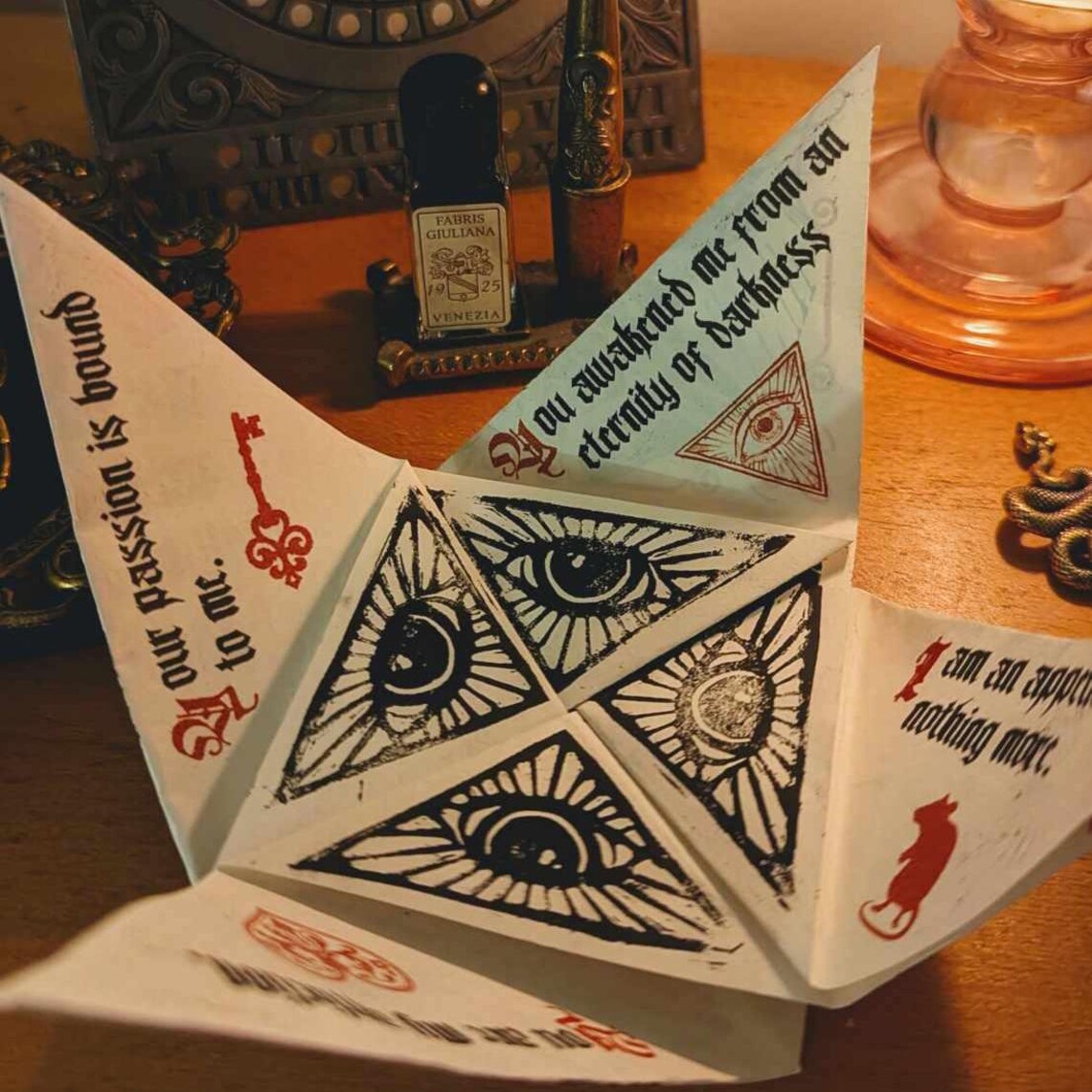 Nosferatu's Secret: A Handprinted Victorian Puzzle Letter of Shadows - Etsy
