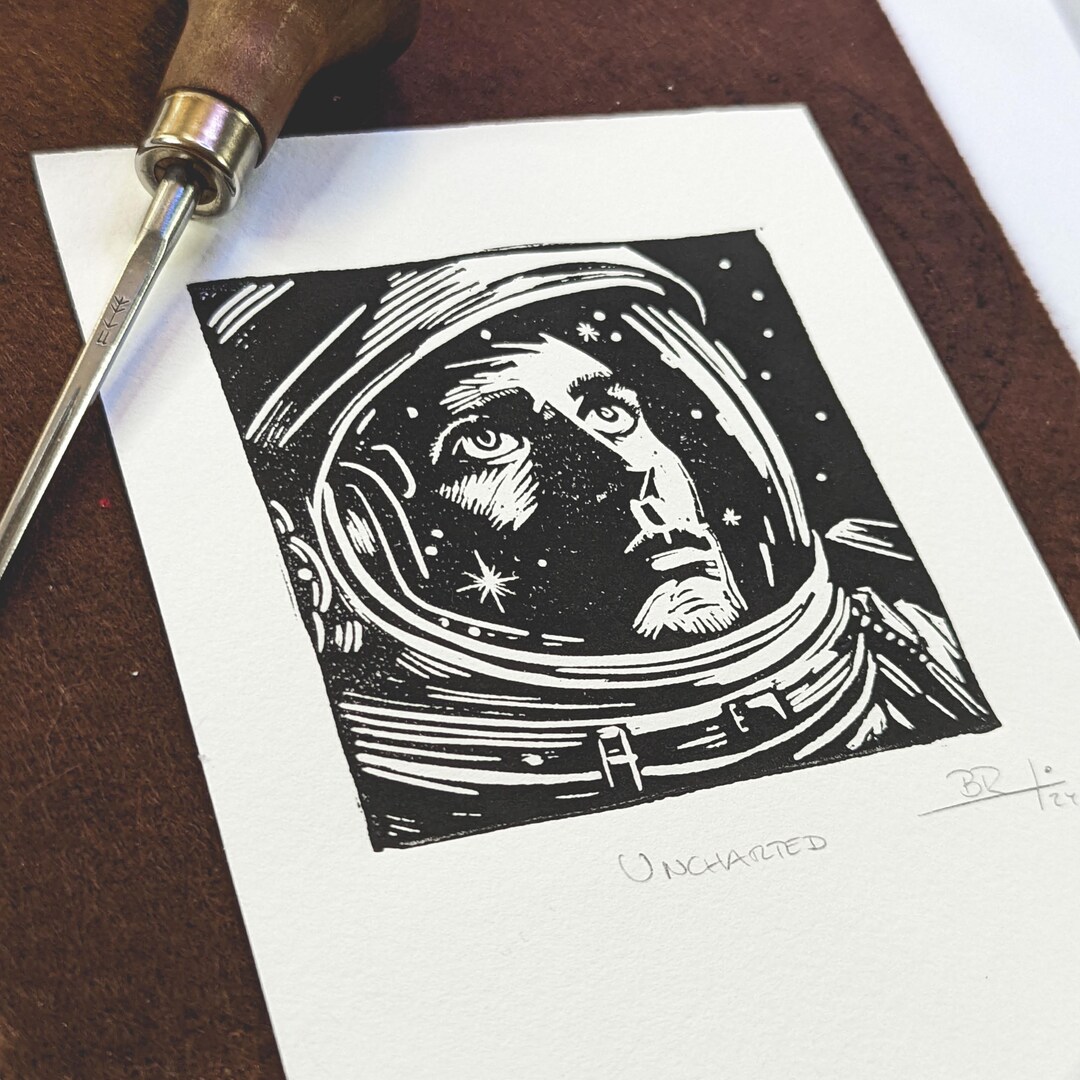 Handmade Linocut Print Collection: Ink Art Series - Etsy