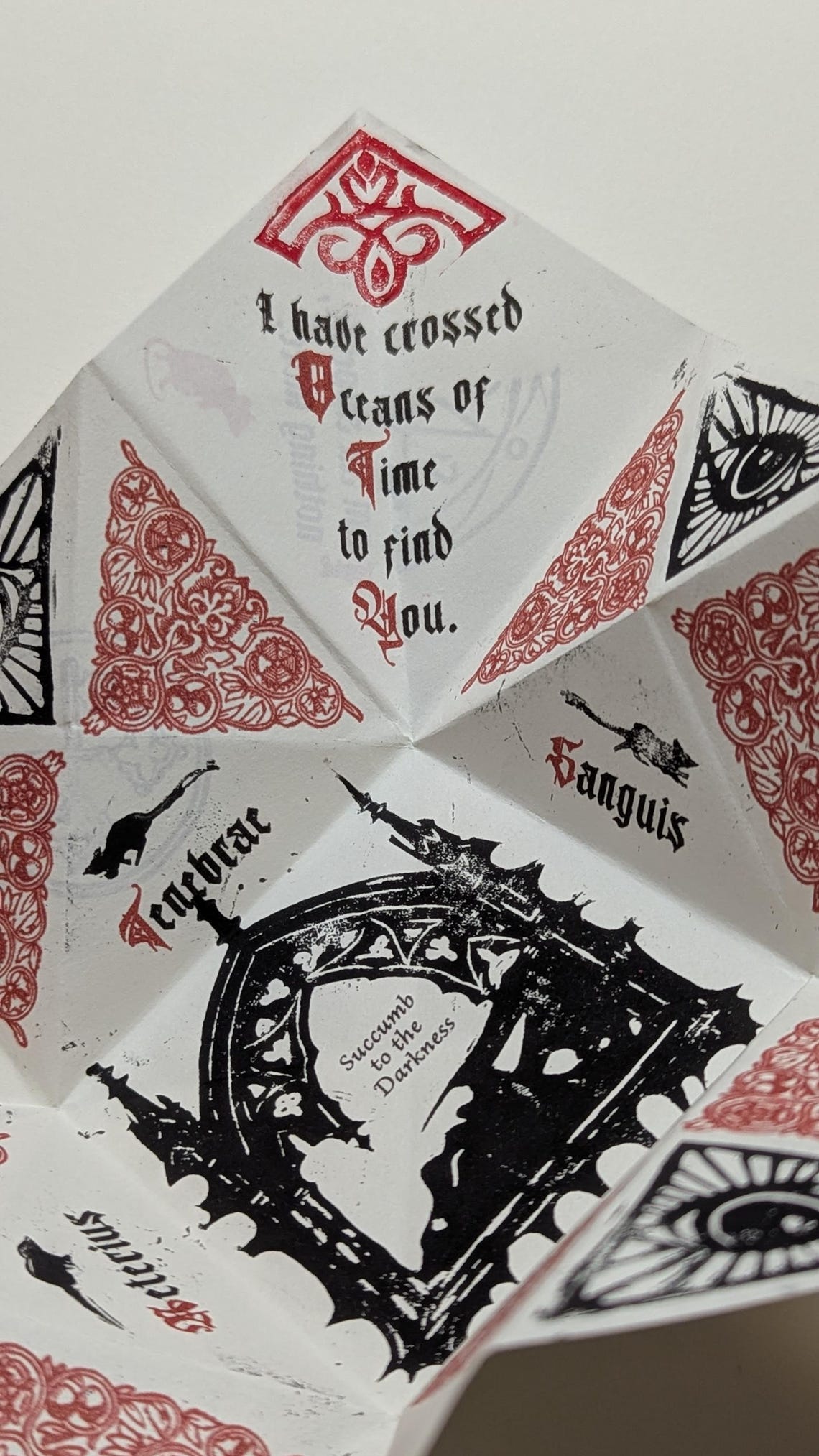 Nosferatu's Secret: A Handprinted Victorian Puzzle Letter of Shadows - Etsy