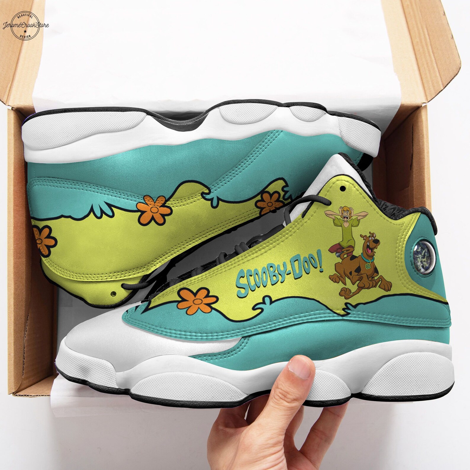 Scooby-doo Air Jordan 13 Jd 13 Shoes Birthday Unisex Gift Idea | Etsy