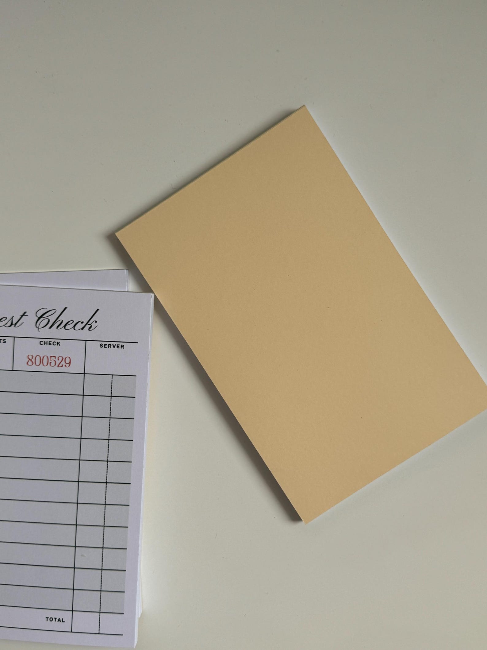Vintage-inspired Guest Check Notepad: 4x6 Inch Stationary - Etsy