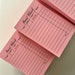 Three Pack | Pink 4x6 Inch Guest Check Notepad | Vintage-inspired ...