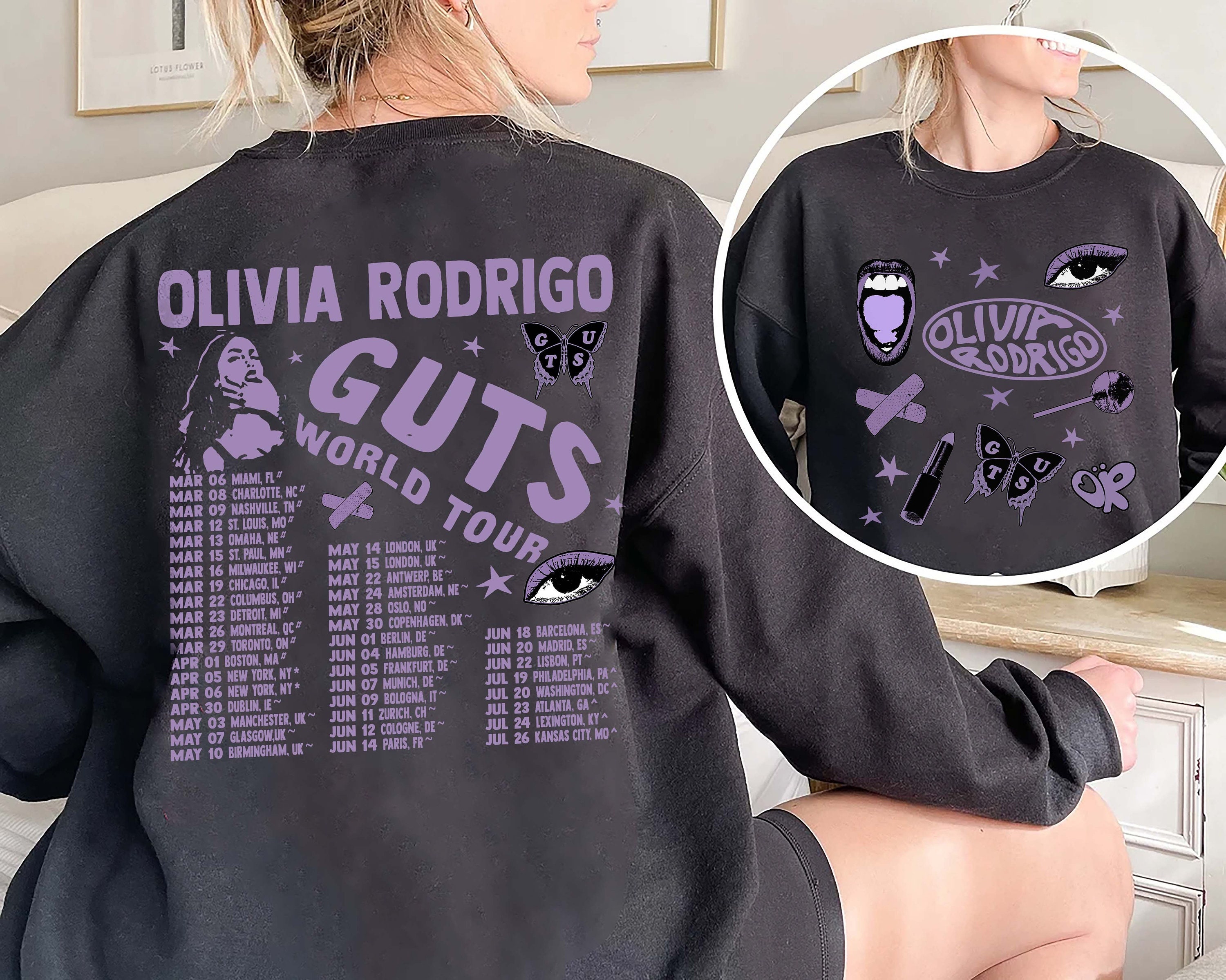 Olivia Rodrigo Guts Png Olivia Rodrigo Guts Merch, Guts Tour 2024 Png ...