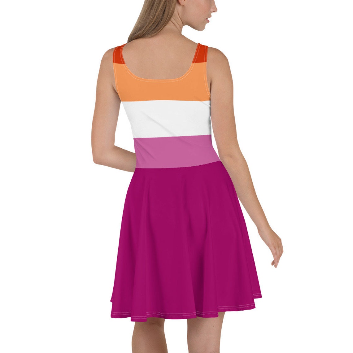 Lesbian Flag Dress XS 3XL Lesbian Pride Lesbian Dress - Etsy