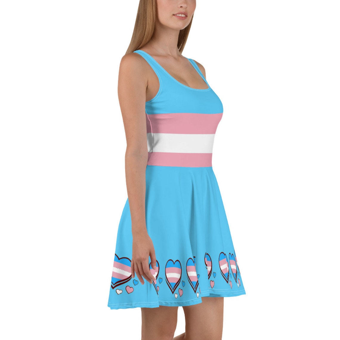 Transgender Dress XS 3XL Transgender Flag Transgender - Etsy