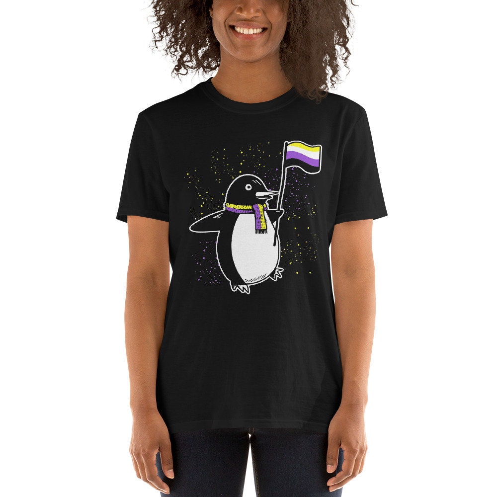 Nonbinary Penguin Pride S 3XL Cute Nonbinary Non-binary Shirt ENBY ...