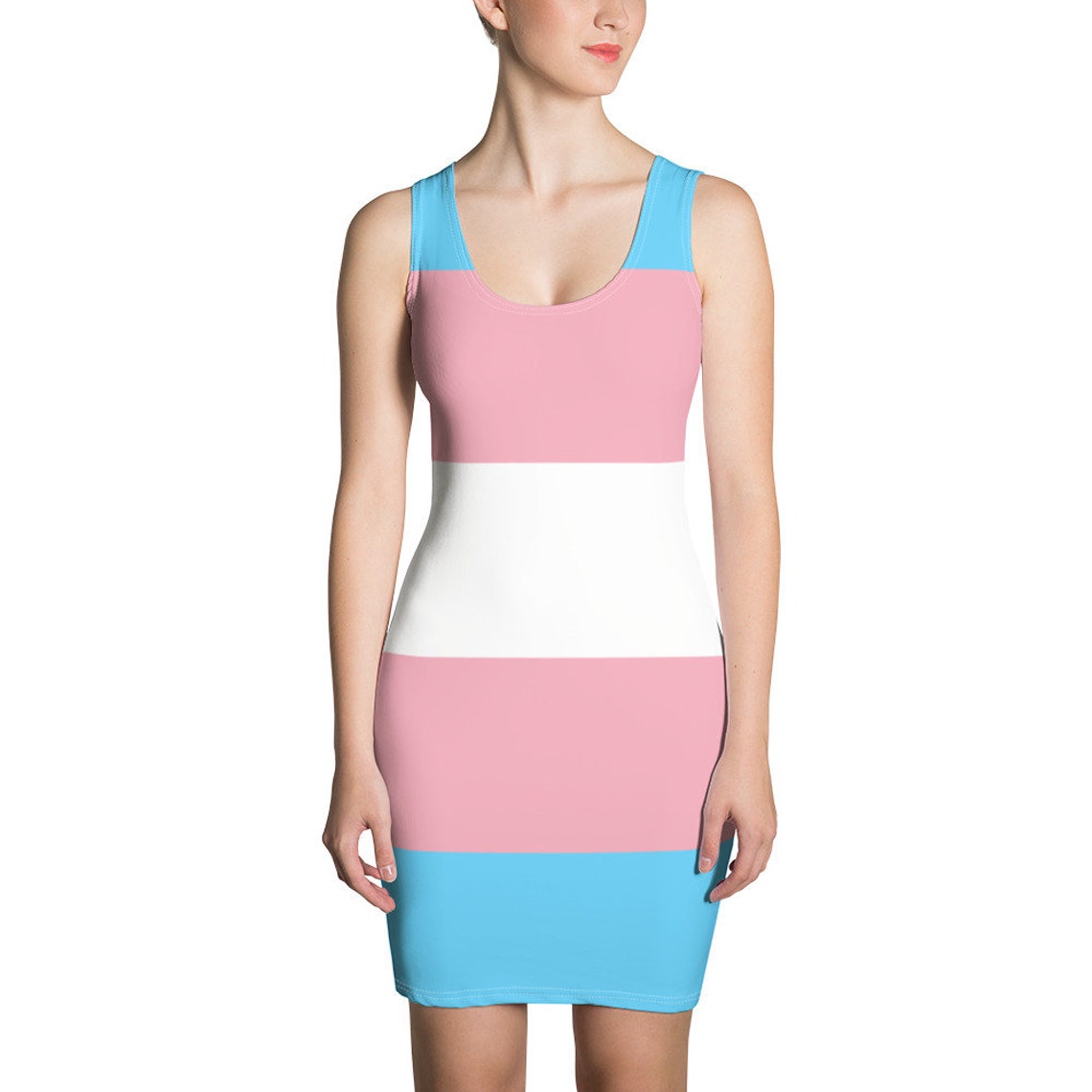 Transgender Flag Dress XS XL Transgender Flag - Etsy