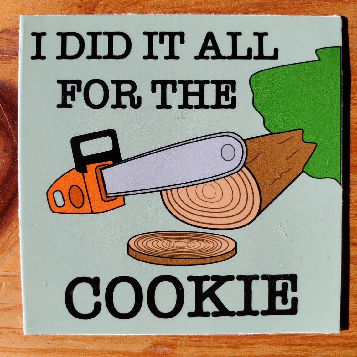 Chainsaw Tree Felling Cookie Sticker Firefighting Trail | Etsy