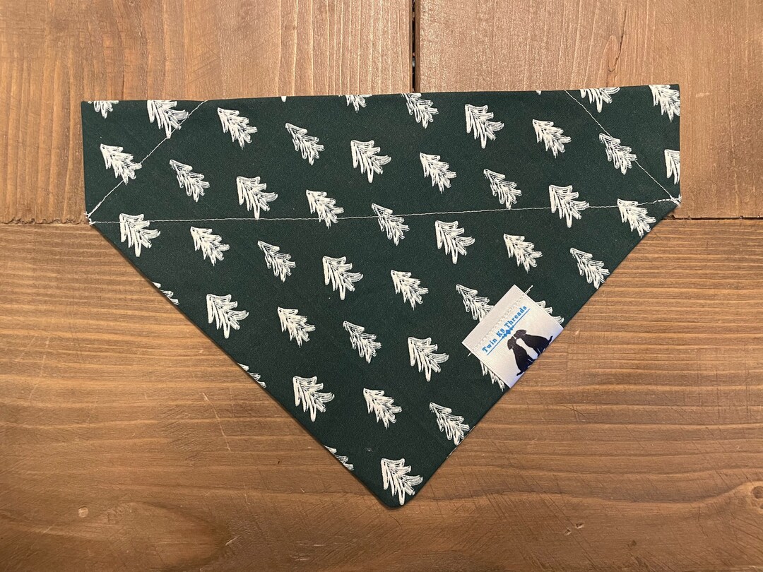 Forest Trees Dog Bandana, Over Collar Bandana, Custom Dog Bandana ...