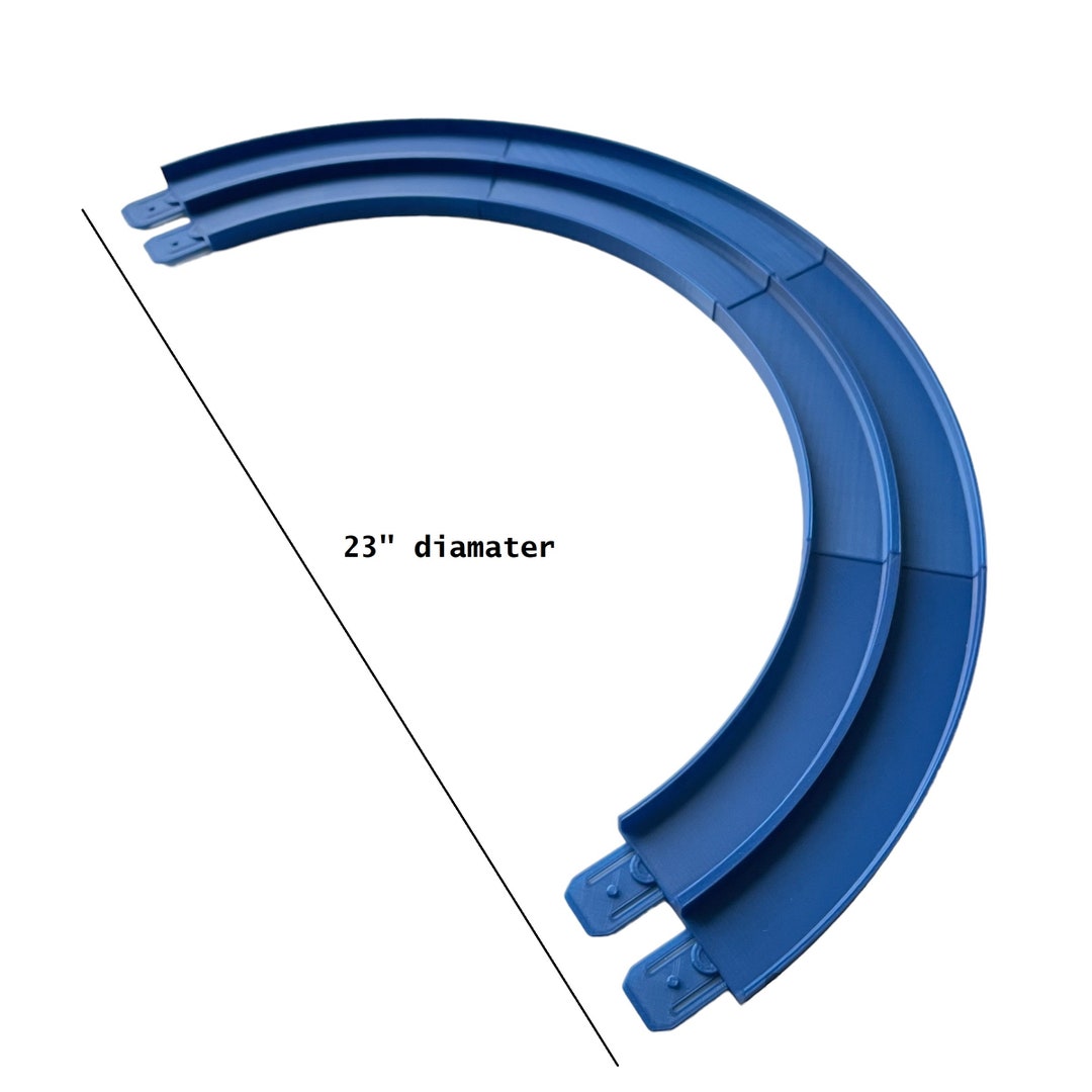 Hot Wheels Compatible 180 Degree Flat Turn Dual Track With Connectors ...