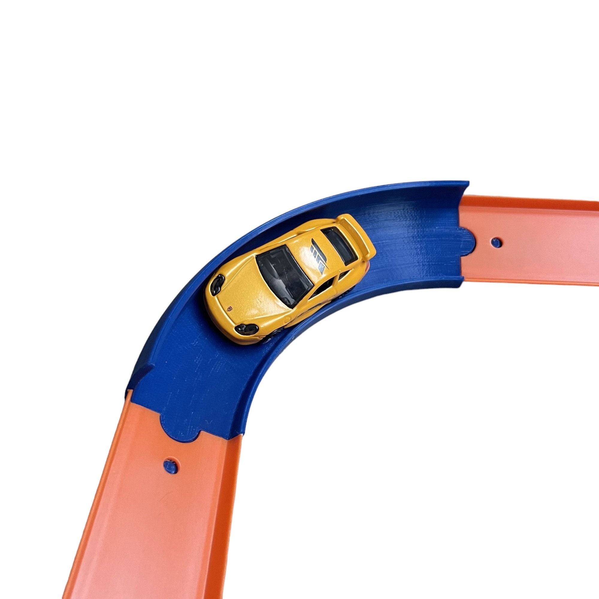 Set of 4 X 90 Degree Banked Turn Curves Hot Wheels Compatible Track ...